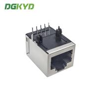 China DGKYD RJ45 Single Port Connector with Transformer 10Pin 1000Base-T Through Hole for sale