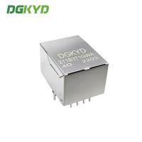 China Single Port 8P8C CAT6 PCB RJ45 Connector - 10/100 BASE-T/TX, Right Angle Mounting with Gold Plating Options for sale