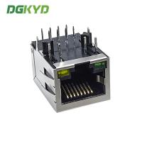 China DGKYD111B481FA2A1DFL 10P8C RJ45 Single Port With Transformer for sale