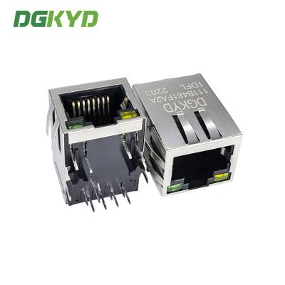 China DGKYD111B481FA2A1DFL 10P8C RJ45 Single Port With Transformer for sale