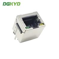 China DGKYD52TE1188AB1A1DY1008 8-Pin RJ45 Connector Without Transformer with Yellow/Green LED Indicators for sale