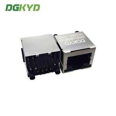 China DGKYD52TE1188AB1A1DY1008 8-Pin RJ45 Connector Without Transformer with Yellow/Green LED Indicators for sale