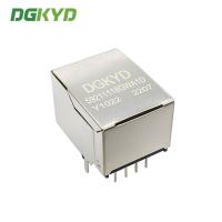 China DGKYD59211118GWA1DY1022 Shielded Modular 8-Pin Female RJ45 Ethernet Connector Without LED - 10/100/1000 BASE-T/TX for sale
