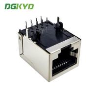 China DGKYD59211118GWA1DY1022 Shielded Modular 8-Pin Female RJ45 Ethernet Connector Without LED - 10/100/1000 BASE-T/TX for sale