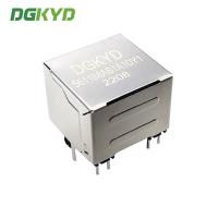 China DGKYD561188AB1A1DY1 Single Port Tab Up 8P8C Shielded RJ45 Ethernet Socket with LED - 10/100/1000 BASE-T/TX Performance for sale