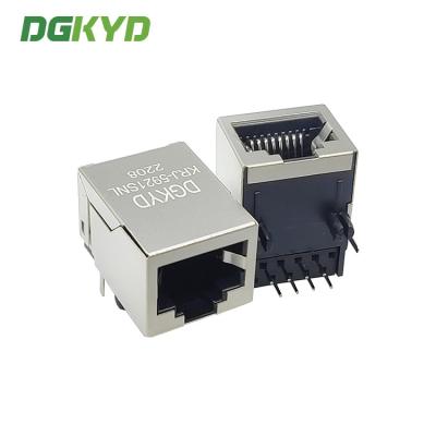 China KRJ-5921SNL 10P8C Shielded RJ45 Modular Connector 8 Position 1000BASE-T No Filter for sale