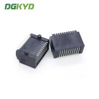 China 0.25mm Thickness SMT RJ45 SFP Connector with 15μm Nickel Plating and High Temperature Resistance for 10Gb/s Networks for sale