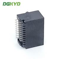 China 0.25mm Thickness SMT RJ45 SFP Connector with 15μm Nickel Plating and High Temperature Resistance for 10Gb/s Networks for sale