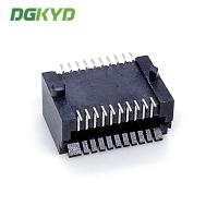 China 0.25mm Thickness SMT RJ45 SFP Connector with 15μm Nickel Plating and High Temperature Resistance for 10Gb/s Networks for sale