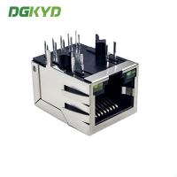 China POE Single Port Modular Illuminated RJ45 Shielded Connector for sale