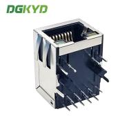 China POE Single Port Modular Illuminated RJ45 Shielded Connector for sale
