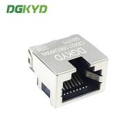 China Shielded RJ45 Modular Jack 8P8C Sinking Plate Type 1x1 Right Angle Through Hole for sale