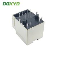 China 30U 180 Degree RJ45 Modular Jack 10P8C With Notch Connector for sale