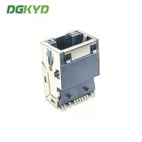 China DGKYD 7-Pin SMD RJ45 Network Connector with LCP Housing, 100Ω Impedance, 265°C Soldering for sale
