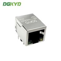 China DGKYD59211118AB2A3DY1027 PA46 Housing 21.15mm RJ45 Modular Jack 8P10C With LED Indicators for sale