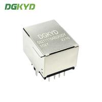 China DGKYD59211118AB2A3DY1027 PA46 Housing 21.15mm RJ45 Modular Jack 8P10C With LED Indicators for sale