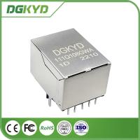 China Single Port RJ45 Magnetic Jack 10 100 1000 Base T 10P8C Without LED Through Hole for sale