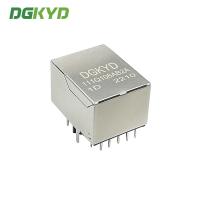 China Single Port RJ45 Gigabit Ethernet Connector 10P8C Magnetic Jack with LED 1000BASE-T for sale