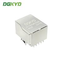 China DGKYD Gigabit Single Port Cat6 RJ45 Modular Jack with LED 10P8C PCB Jack 1000BASE-T for sale