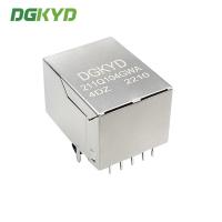 China RJ45 Single Port Ethernet Jack 90 Degree Right Angle Connector 10/100/1000BASE-T Shielded for sale