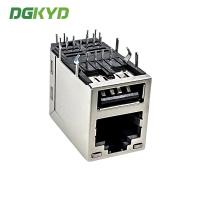 China RJ45 USB Gigabit Integrated Filter Connector with 1500V Hi-pot and 350μH OCL for 10/100/1000 BASE-T Networks for sale