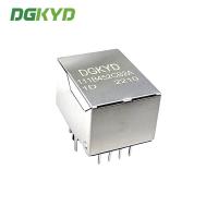 China 1X1 Single Port RJ45 100M Connector Ethernet Transformer 8P8C Network Socket With Shield And Light for sale