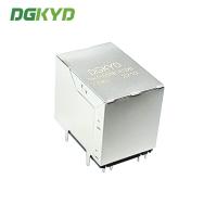 China DGKYDRH1188AB1A1DB1080 RJ45 Network Port Connector with LED - 8P8C Single Port, Gold 6-50μ Plating for sale