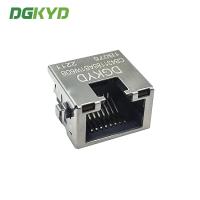 China DGKYDCB431188AB7WA6DB1075 4.3 Sink Board RJ45 Socket Connector with LED Shield 8-Position 1000BASE-T for sale