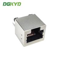 China DGKYD52T1188GWA1DB4078 Ethernet Socket 8P8C RJ45 Connector Horizontal 180° Shielded No LED for sale