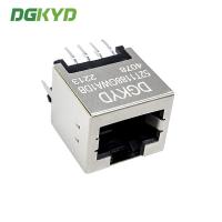 China DGKYD52T1188GWA1DB4078 Ethernet Socket 8P8C RJ45 Connector Horizontal 180° Shielded No LED for sale