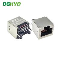 China DGKYD52T1188GWA1DB4078 Ethernet Socket 8P8C RJ45 Connector Horizontal 180° Shielded No LED for sale