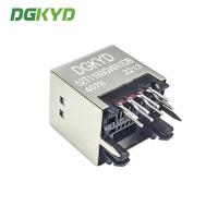 China DGKYD52T1188GWA1DB4078 Ethernet Socket 8P8C RJ45 Connector Horizontal 180° Shielded No LED for sale
