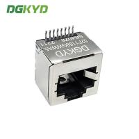 China SMT Single Port RJ45 Connector 8P8C 180 Degree Side Entry with Metal Shield -40℃ to 85℃ Operating Temperature for sale