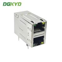 China DGKYD21Q064DB2A4DP068 2x1 Gigabit Ethernet Filter RJ45 Connector with PoE and LED -40℃ to 85℃ Operating Range for sale