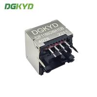 China Modular Socket 8P8C RJ45 Network Connector with 6u Gold Plating and 1000BASE-T Support for sale