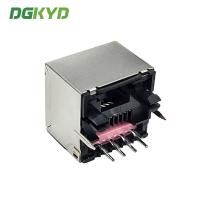 China Modular Socket 8P8C RJ45 Network Connector with 6u Gold Plating and 1000BASE-T Support for sale