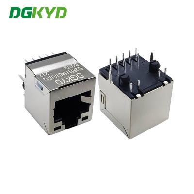 China DGKYD52281111AB1A1D12B4078 RJ45 Single Port Connector Without Transformer - Modular Jack for Network Applications for sale