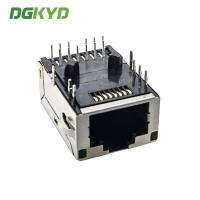 China DGKYD Gigabit Integrated Transformer Ethernet Filter RJ45 Jack DIP 12PIN Shielded with LED for sale