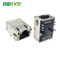 China DGKYD Gigabit Integrated Transformer Ethernet Filter RJ45 Jack DIP 12PIN Shielded with LED for sale