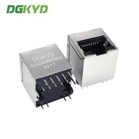 China DGKYD511Q340AB2A8D2 180 Degree RJ45 Network Connector with 2.5G Filter - 10P8C Single Port 1000 Base-T for sale