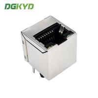 China DGKYD511Q340AB2A8D2 180 Degree RJ45 Network Connector with 2.5G Filter - 10P8C Single Port 1000 Base-T for sale