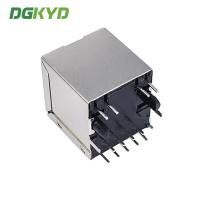 China DGKYD511Q340AB2A8D2 180 Degree RJ45 Network Connector with 2.5G Filter - 10P8C Single Port 1000 Base-T for sale