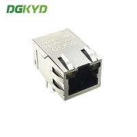 China DGKYD311B029DB1A4DN PCB Mount RJ45 Jack with Integrated Magnetics - 8 Pin Tab Up 260℃ Solder Rating for sale