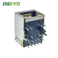 China DGKYD RJ45 Gigabit Ethernet Filter Single Port Network Connector POE 10P8C Shielded for sale