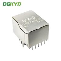 China DGKYD RJ45 Gigabit Ethernet Filter Single Port Network Connector POE 10P8C Shielded for sale