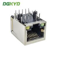 China DGKYD RJ45 Gigabit Ethernet Filter Single Port Network Connector POE 10P8C Shielded for sale