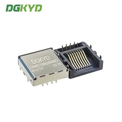 China DGKYDCB461188GWW6DB1075 Submersible RJ45 Connector 8P8C LCP Material 10/100/1000 BASE-T/TX for sale