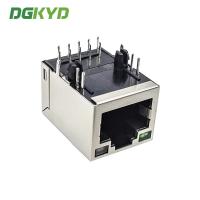 China 2.5G RJ45 Modular Jack Connector DGKYD211Q340CE3A4D2 - 10 Position PCB Mount with Filter & LED for sale