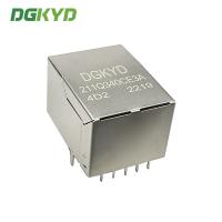 China 2.5G RJ45 Modular Jack Connector DGKYD211Q340CE3A4D2 - 10 Position PCB Mount with Filter & LED for sale