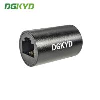 China Ultra Thin RJ45 Waterproof Dual Interface Connector with Aluminum Shell - 8 Position 10/100/1000BASE-T for sale